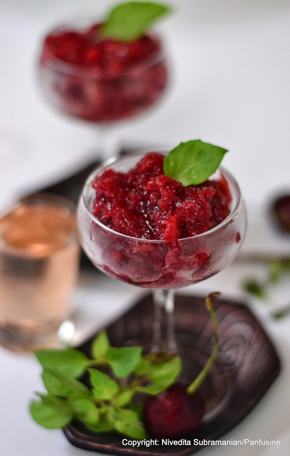 Day 8 - Cherry Lime Granita (desserts)