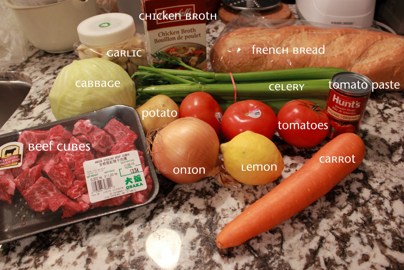 tinyangrychef: HK Style Russian Borscht & Fresh Garlic Butter Toast