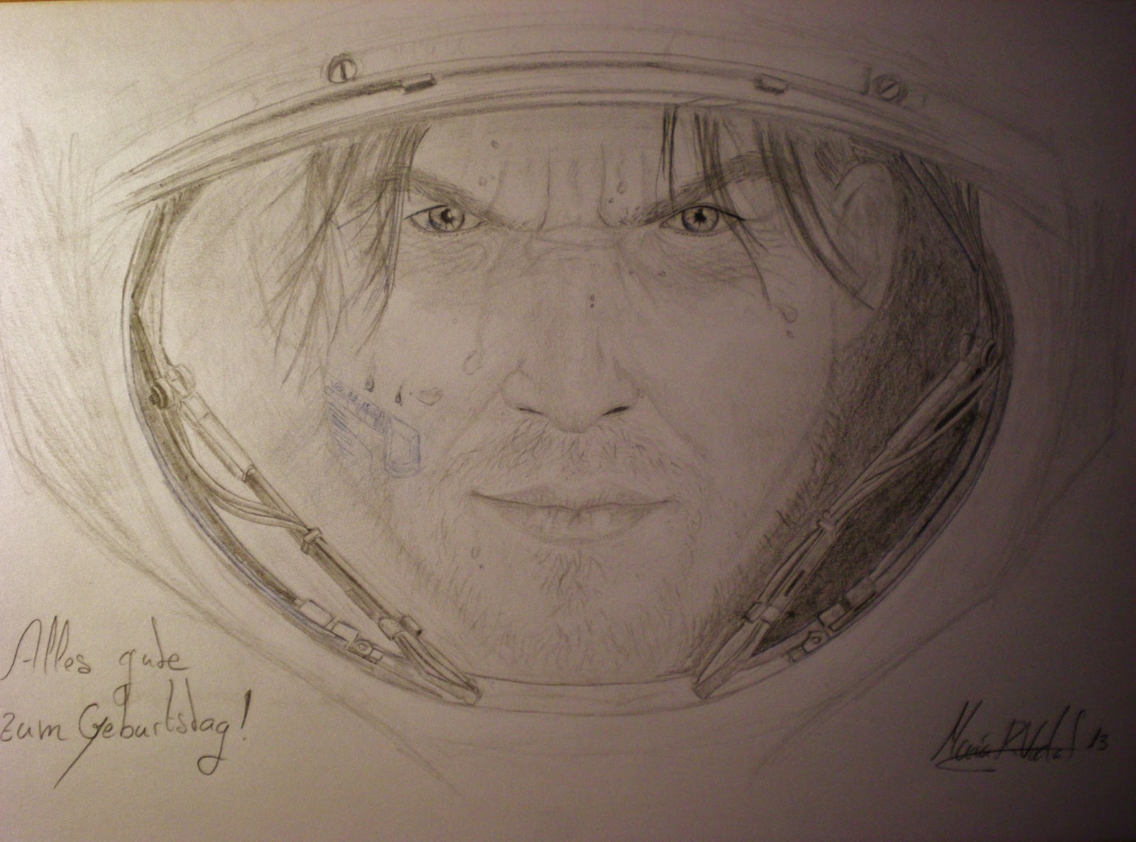 Drawings and sketches while studying: Stracraft II - Jim Raynor