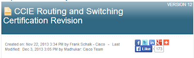 Cisco學習資訊分享: CCIE Routing & Switching Lab 將於2014/6/4 起改版成 Version 5