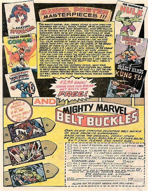 Pop Culture Safari!: Vintage Marvel Comics merchandise ad