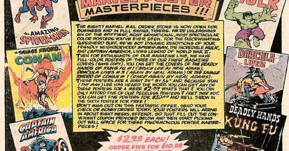Pop Culture Safari!: Vintage Marvel Comics merchandise ad