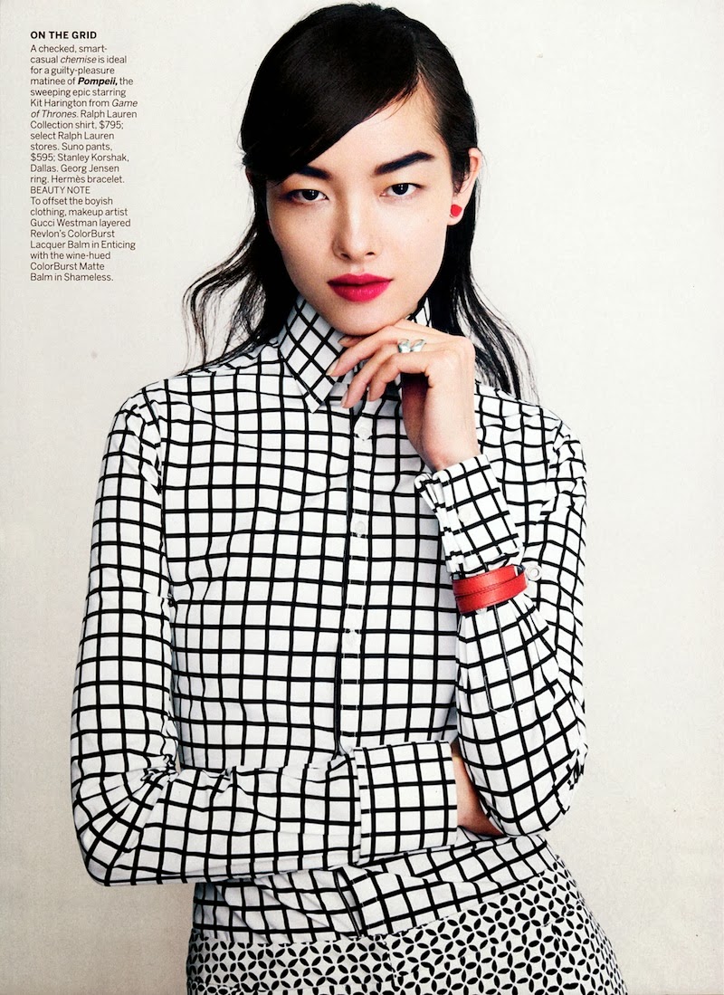 ASIAN MODELS BLOG: EDITORIAL: Sun Fei Fei in US Vogue, February 2014