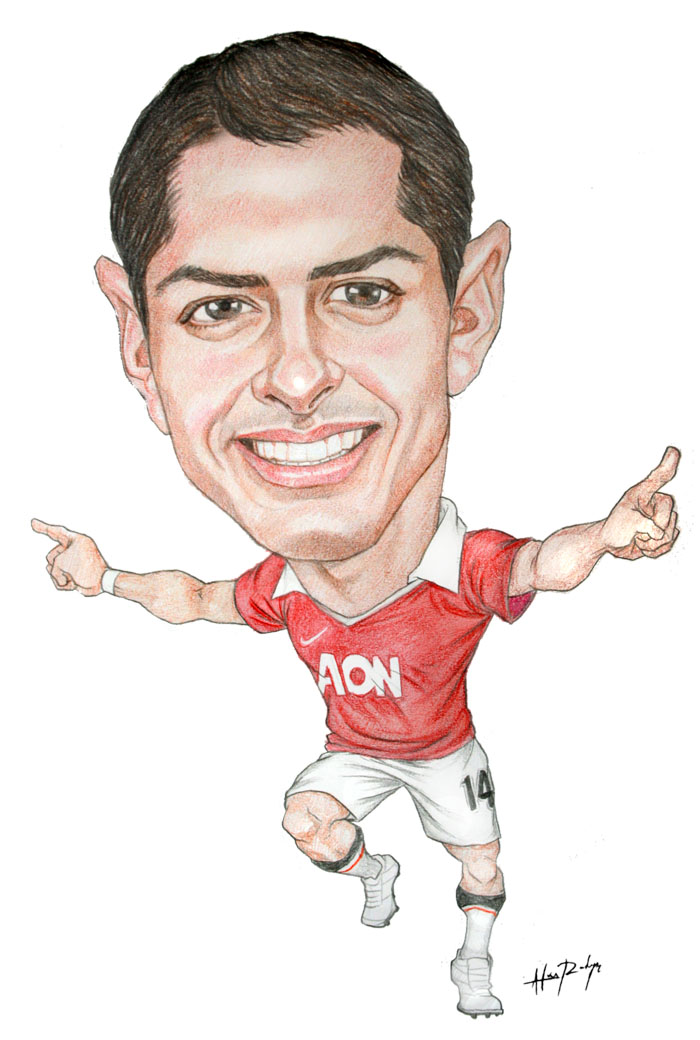 Alan Rodríguez .Caricaturista.: Chicharito Hernandez