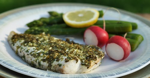 Herb-Coated Broiled Fish