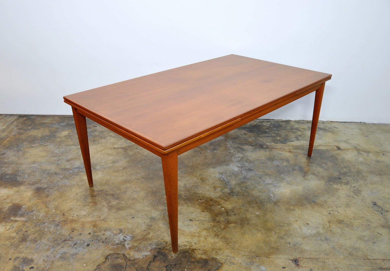 SELECT MODERN: Large Niels Moller Teak Expandable 10’ Dining Table