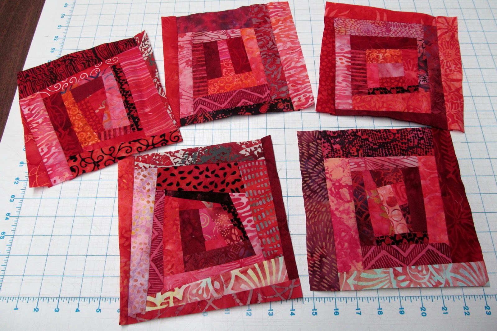 Exuberant Color : More red blocks.......