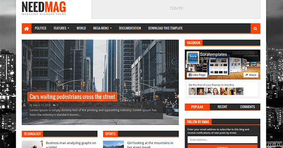 How To Setup Need Mag Blogger Template - Sora Blogging Tips
