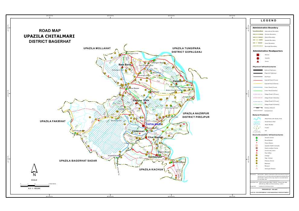Mouza & Land Use Maps of Chitalmari Upazila, Bagerhat, Bangladesh ...