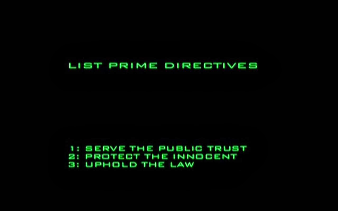 Robocop Prime Directives