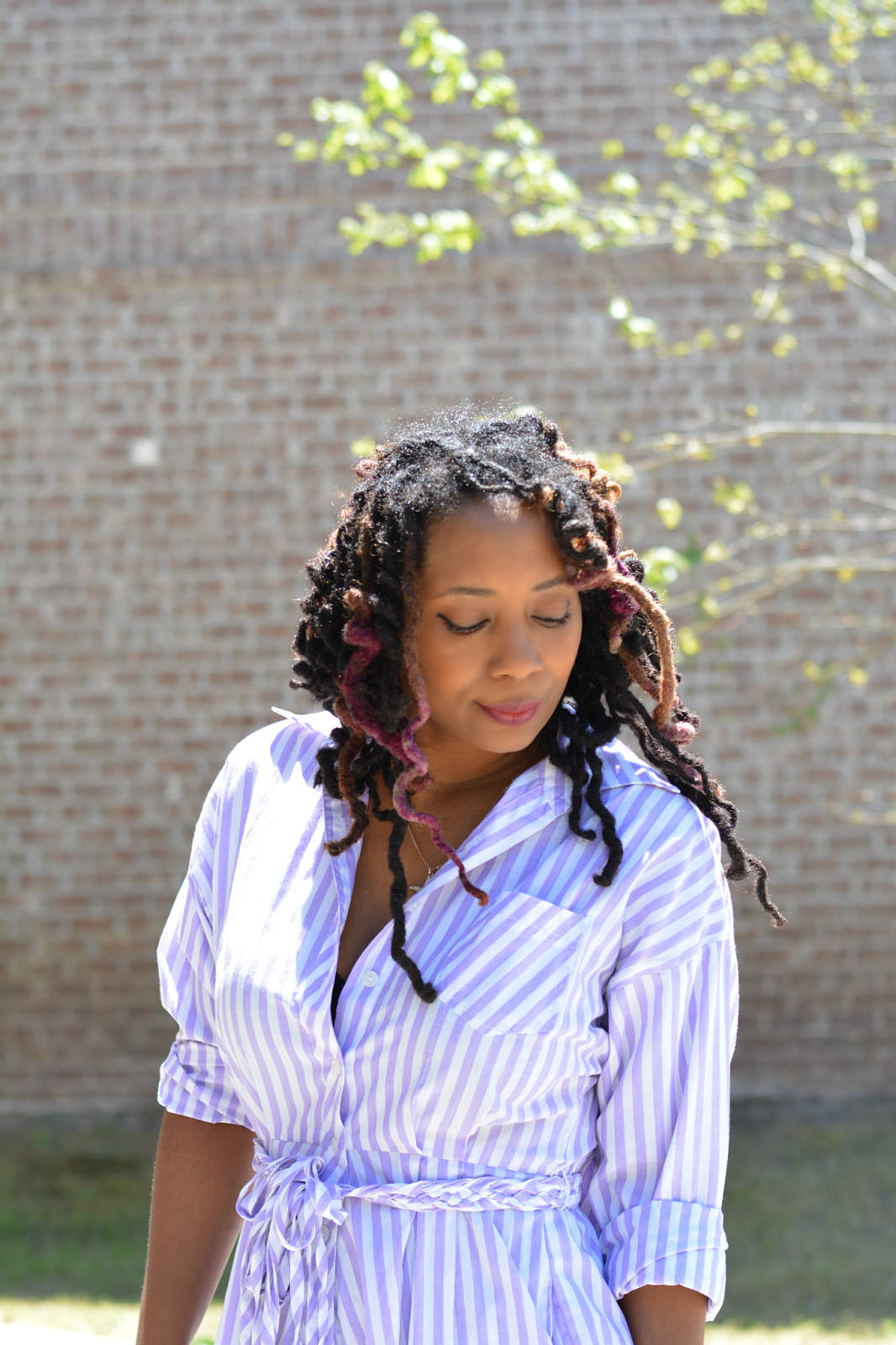 {Thrift Store Outfits} Vintage Candy Stripe Dress | Thriftanista in the ...