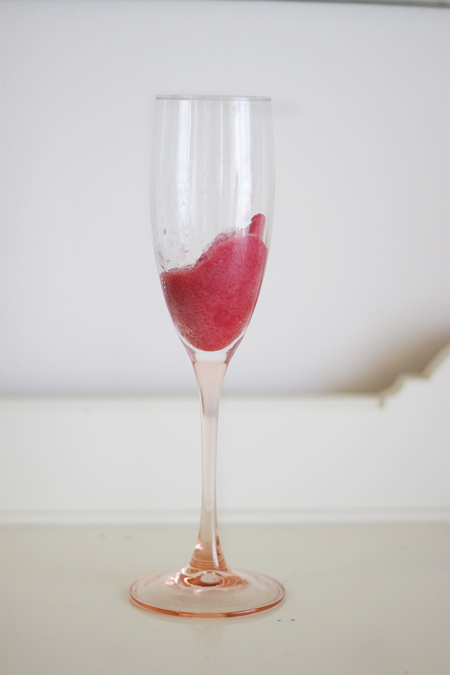 Raspberry Sorbet Cocktail Recipe - Michaela Noelle Designs