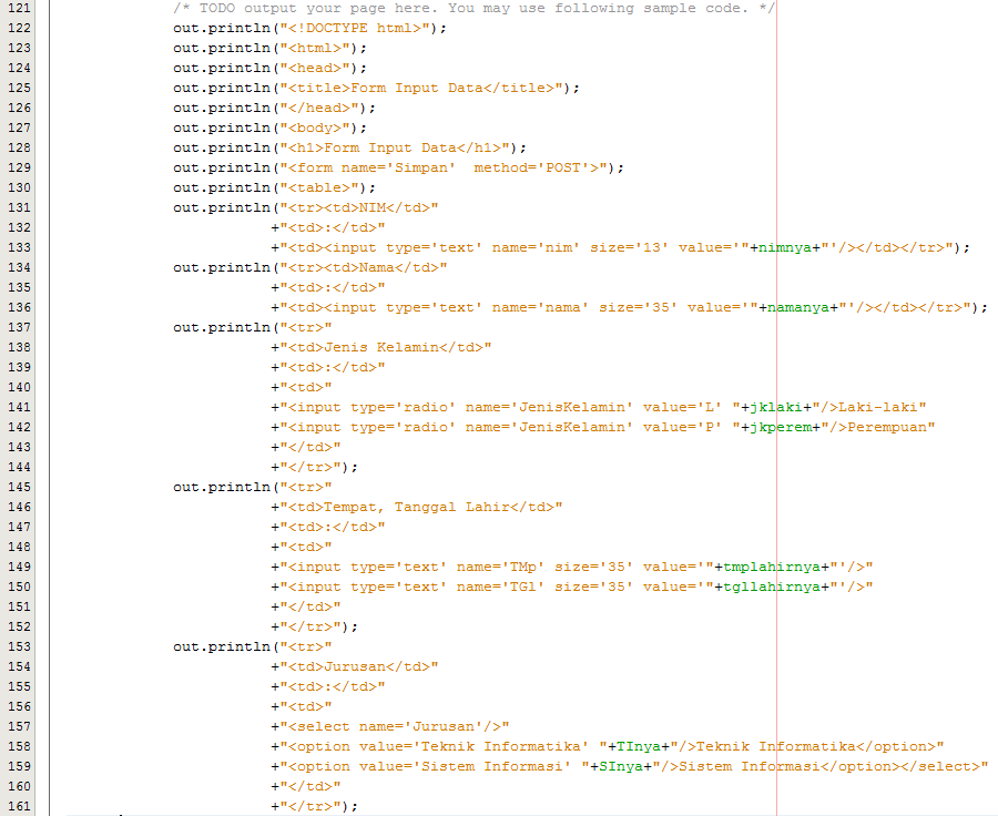 Knowledge, Technology and Information: Program Input Data Menggunakan Hashtable di Java Servlet