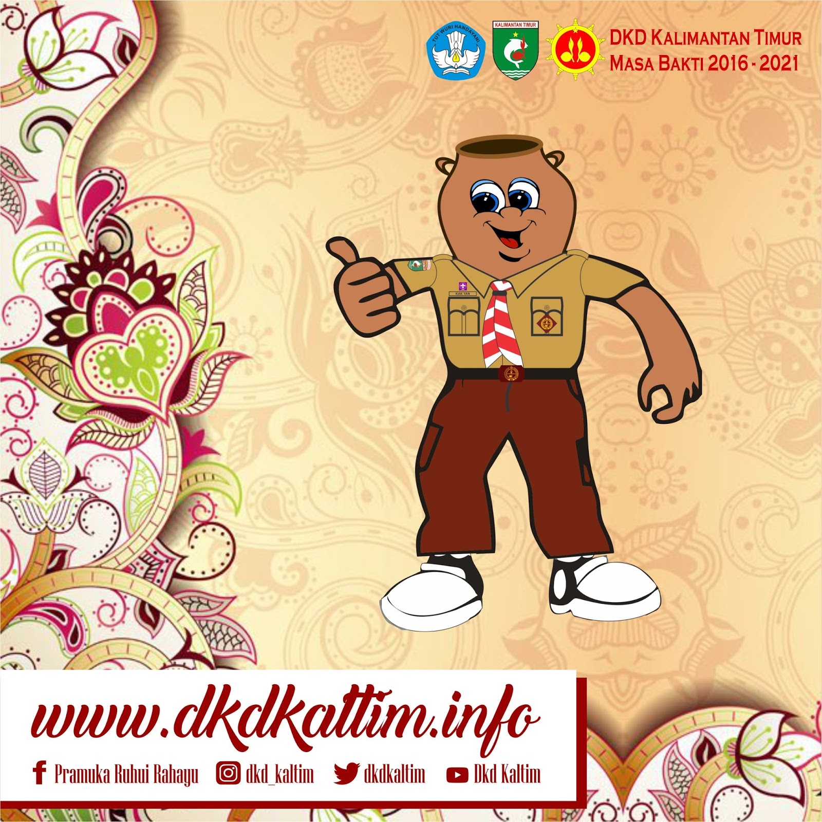 Maskot Kemah Garda Museum Kaltim 2017