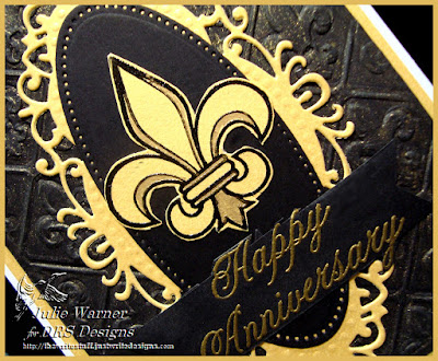 DRS Designs Rubber Stamps: Fleur de Lis Anniversary
