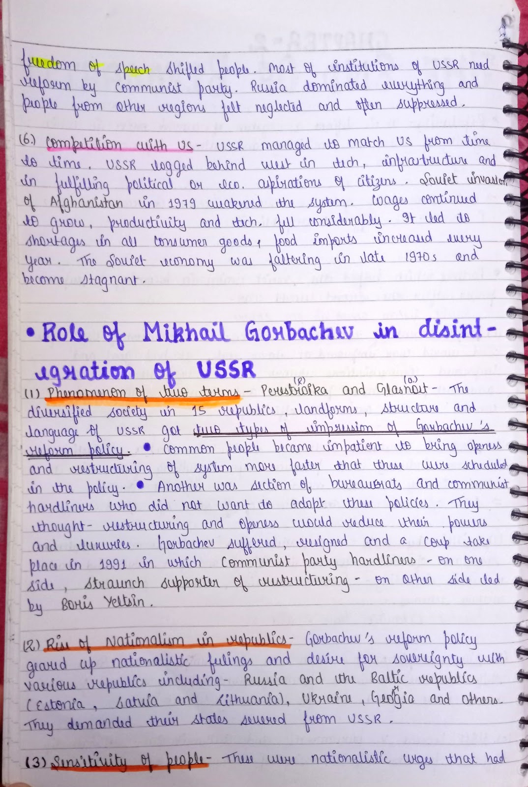 handwritten notes: Handwritten notes of The End Of Bipolarity ...