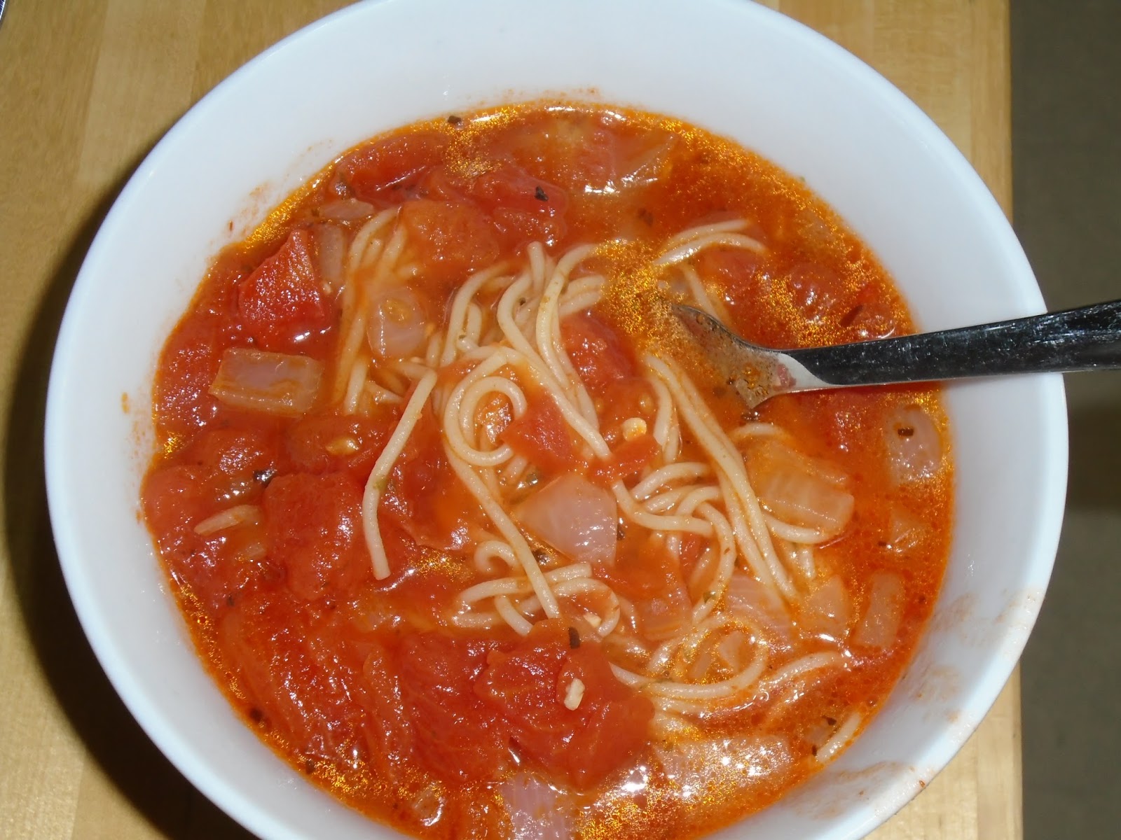 Soupe tomates et vermicelles