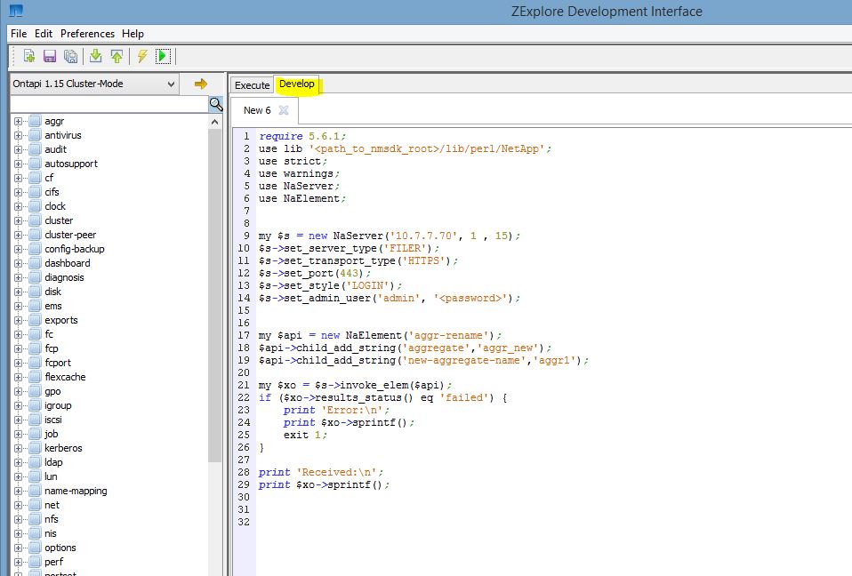 Remote Infrastructure Management: Interacting with NetApp API's using NetApp Manageability (NM) SDK
