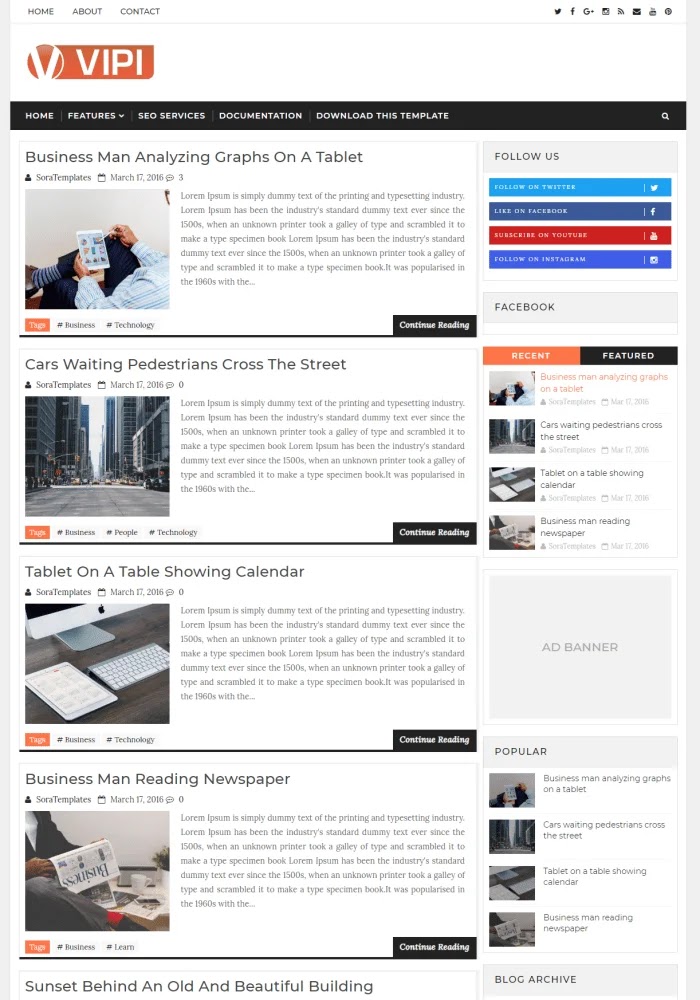 17 Amazing Responsive Blogger Templates 2024 [Professional Mobile ...
