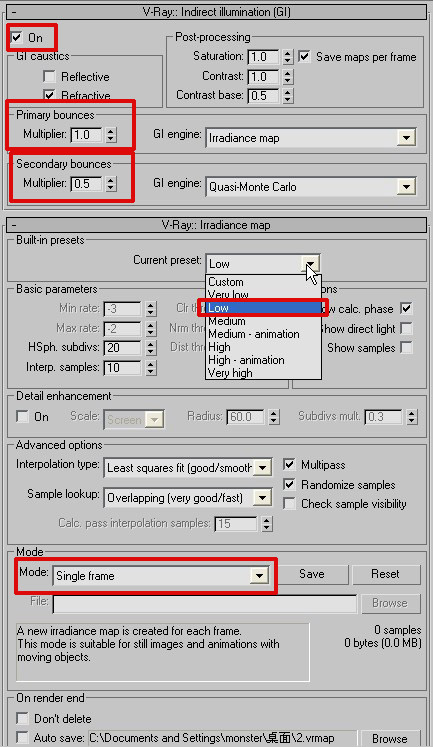 0 samples under irradiance map vray settings - maxbcompass
