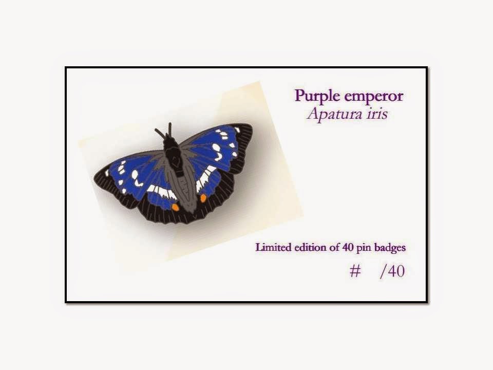The Purple Empire: Limited Edition Purple Emperor Pin Badge