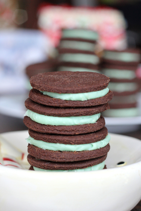 A Delightful Dish: Chocolate Peppermint Sandwich Cookies