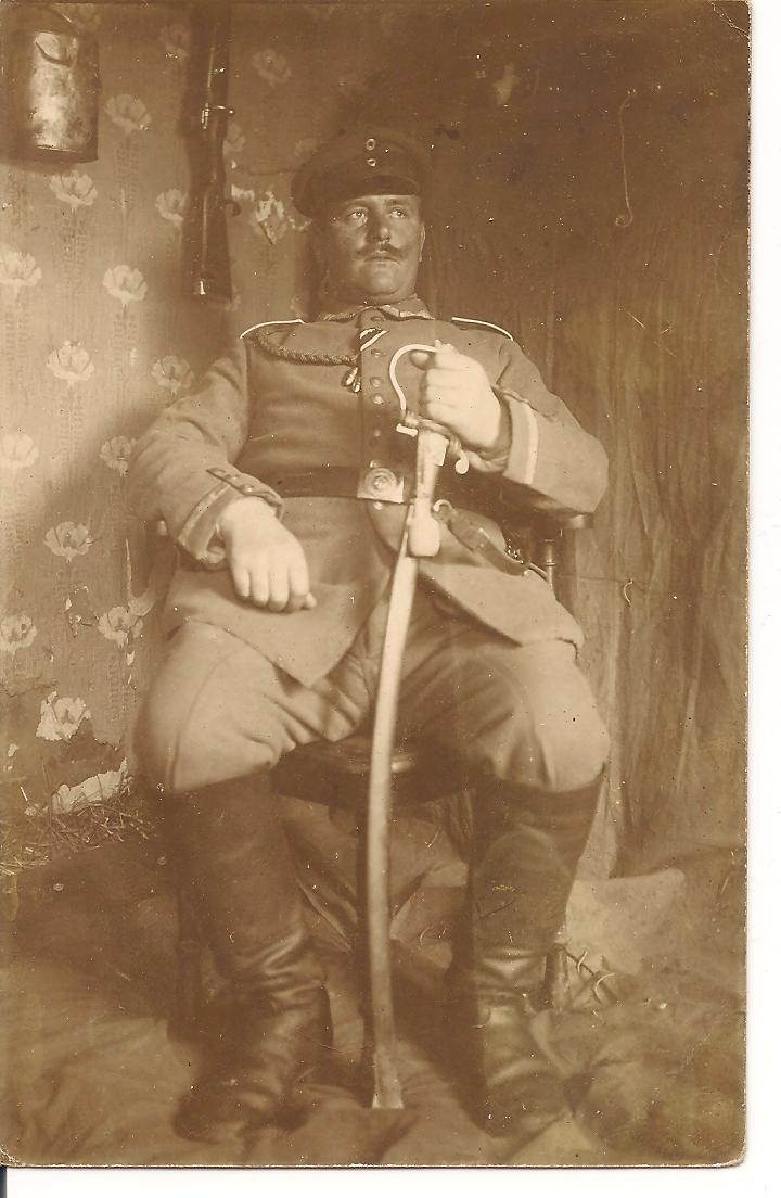 Blood, Fire and Death: Photograph of WW1 German Officer