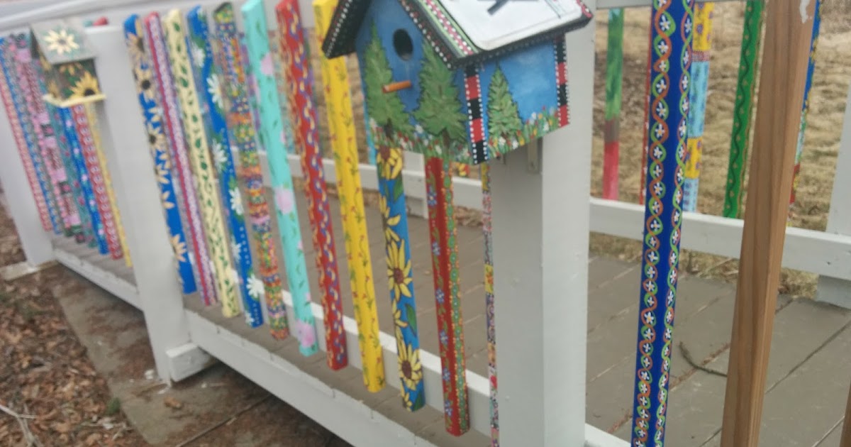 Paintersgarden: Folk Art Painting on the Wheelchair Ramp