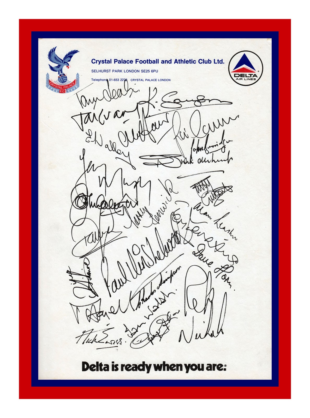 THE MEMPHIS ROGUES: CRYSTAL PALACE FC, 1979