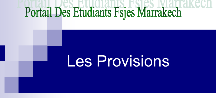 cours sur les provisions pdf