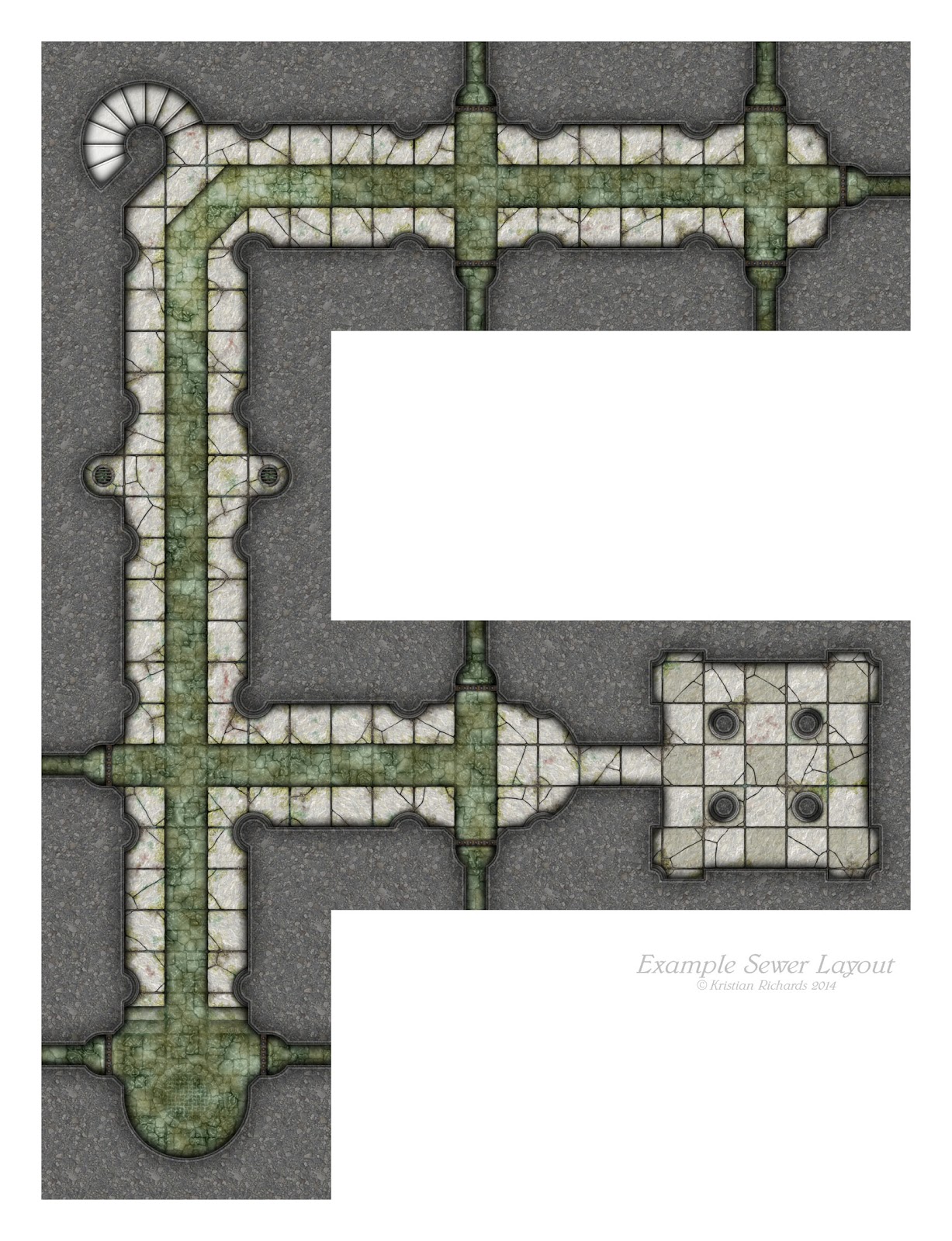 The Crooked Staff Blog: Sewer Tiles Update