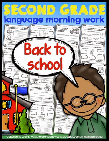 Here's an idea: Language Morning Work for 2nd grade: the sets, the ...