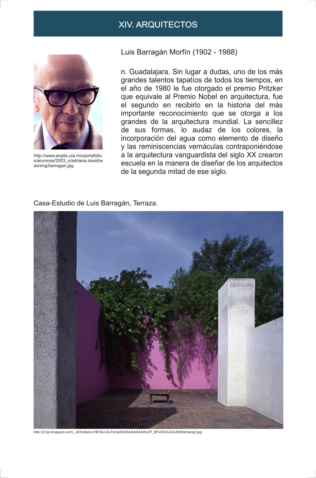 DE JALISCO PARA EL MUNDO: Luis Barragán, ganador de la segunda entrega ...