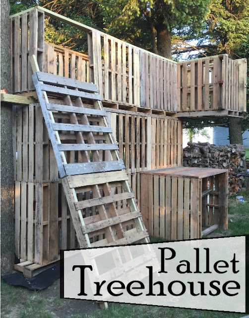 Kammy's Korner: Pallet Treehouse {Creative But Blogless Friends}