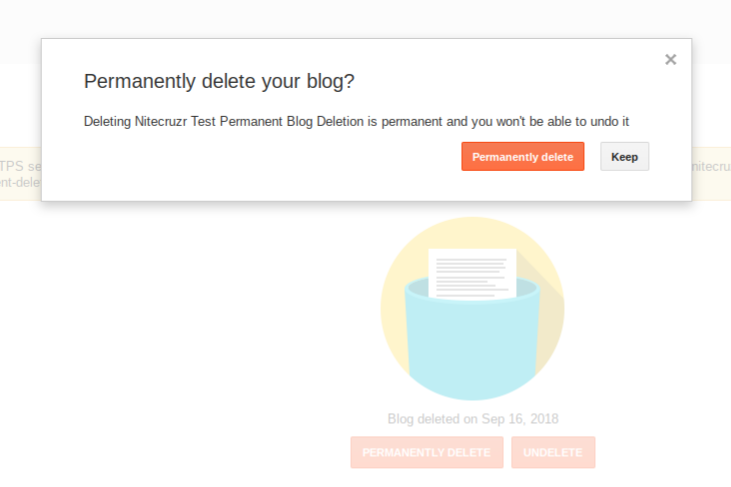 "Delete permanently" Means Delete, Permanently