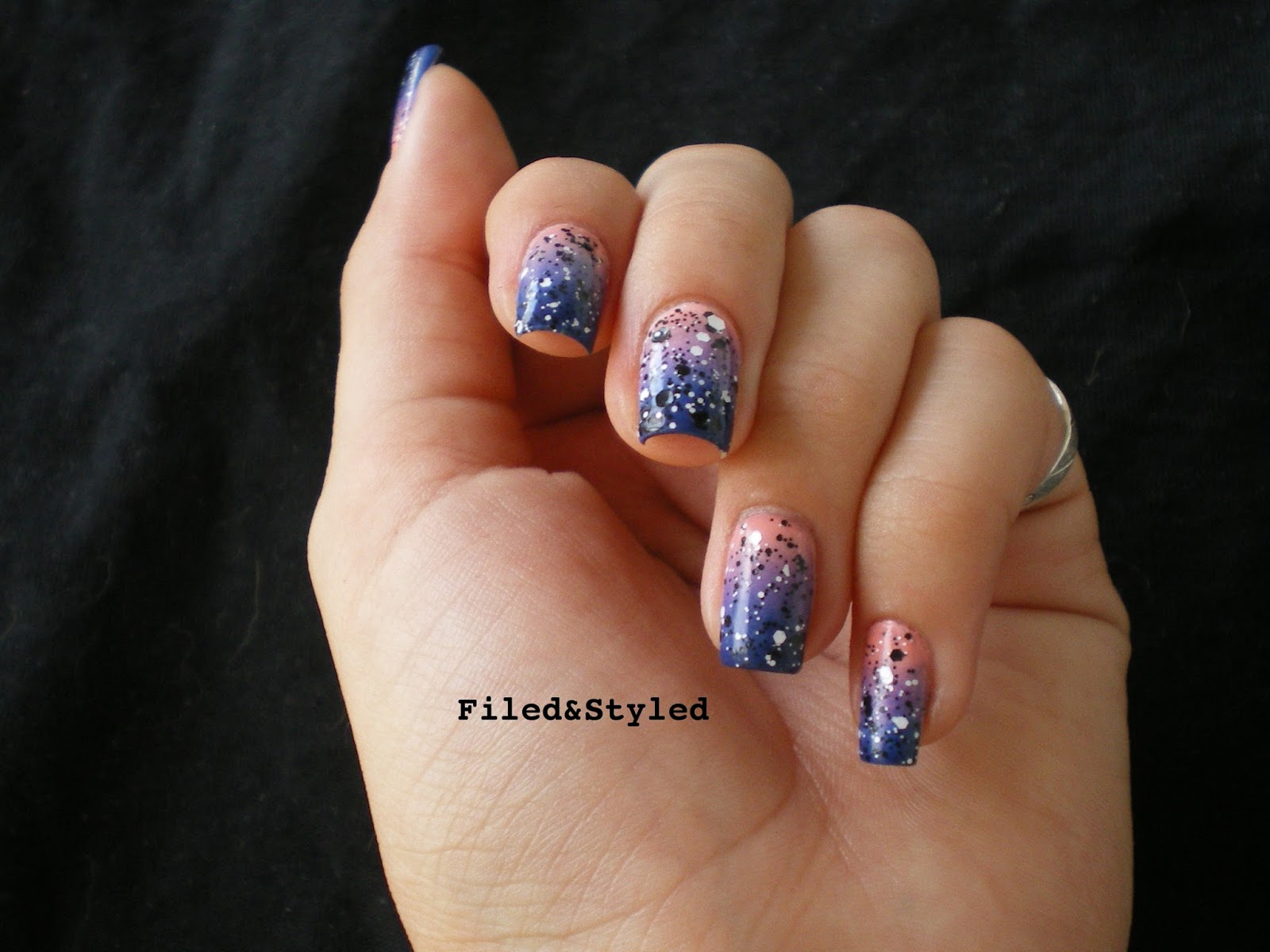 Gradient Plus Black and White Glitter | Filed & Styled Filed & Styled ...