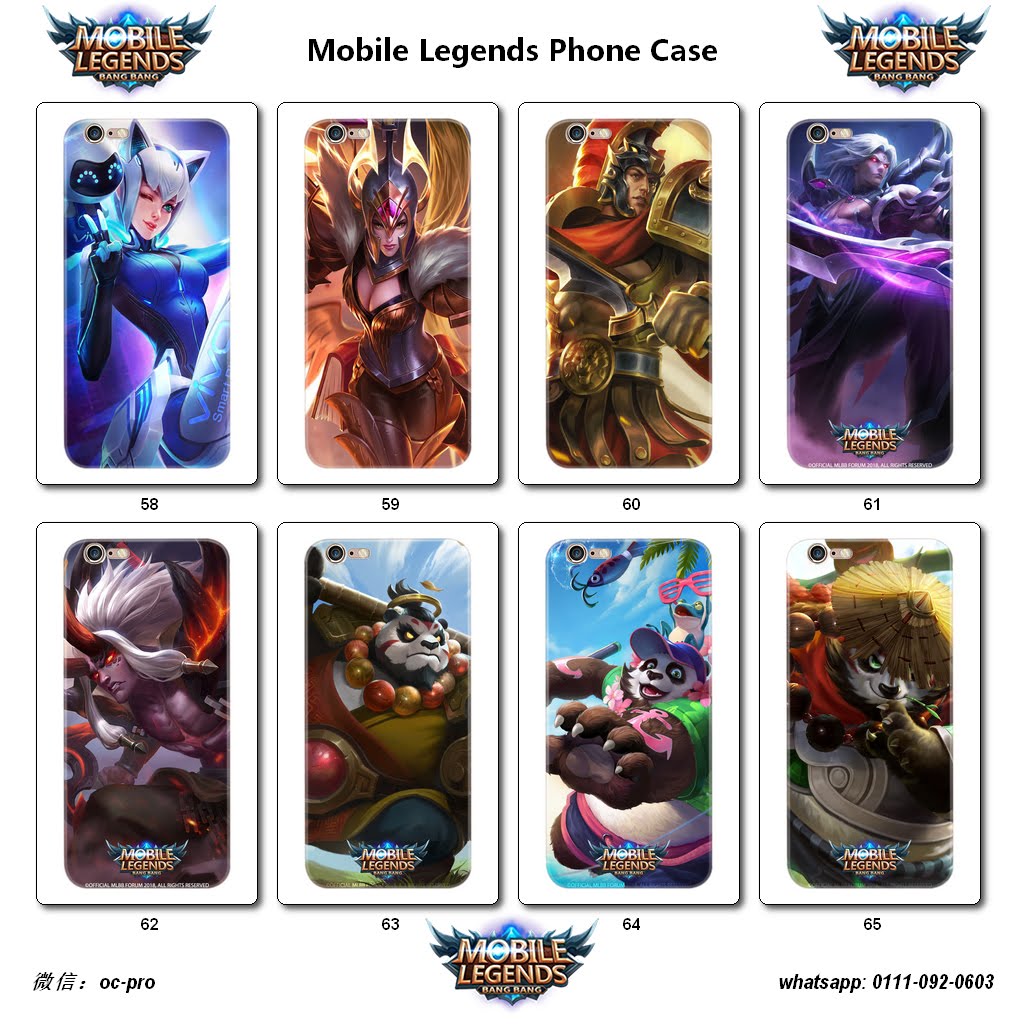 Mobile Legends phone case. More than 60 types pattern - Andrez.Shop