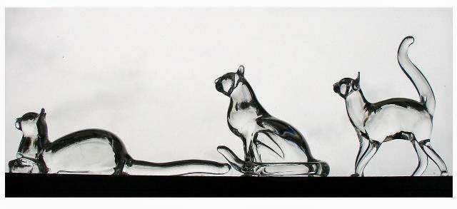 Glassbloggery: Glass cat