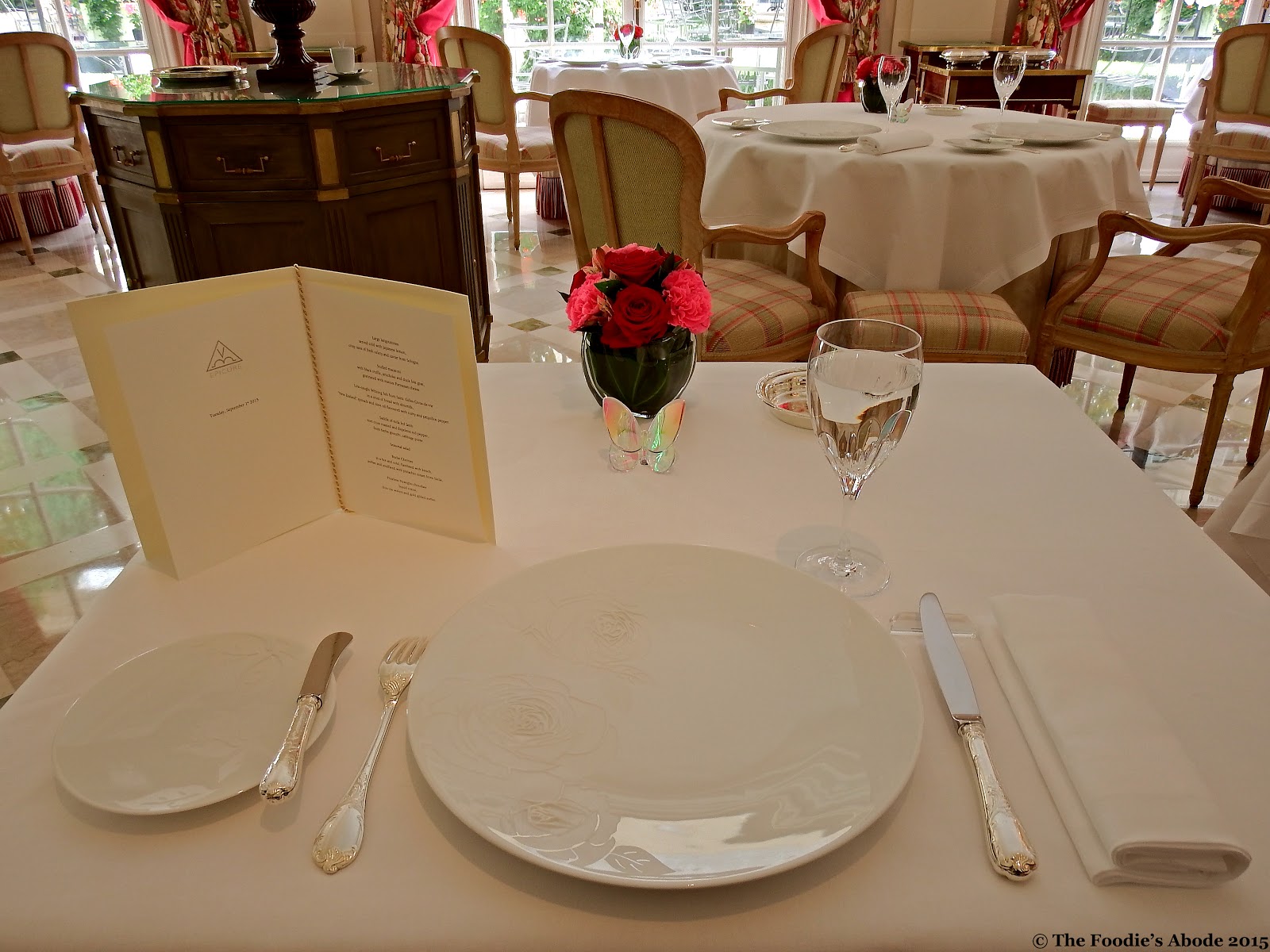 The Foodie's Abode: Lunch (tasting menu) at Epicure, Paris