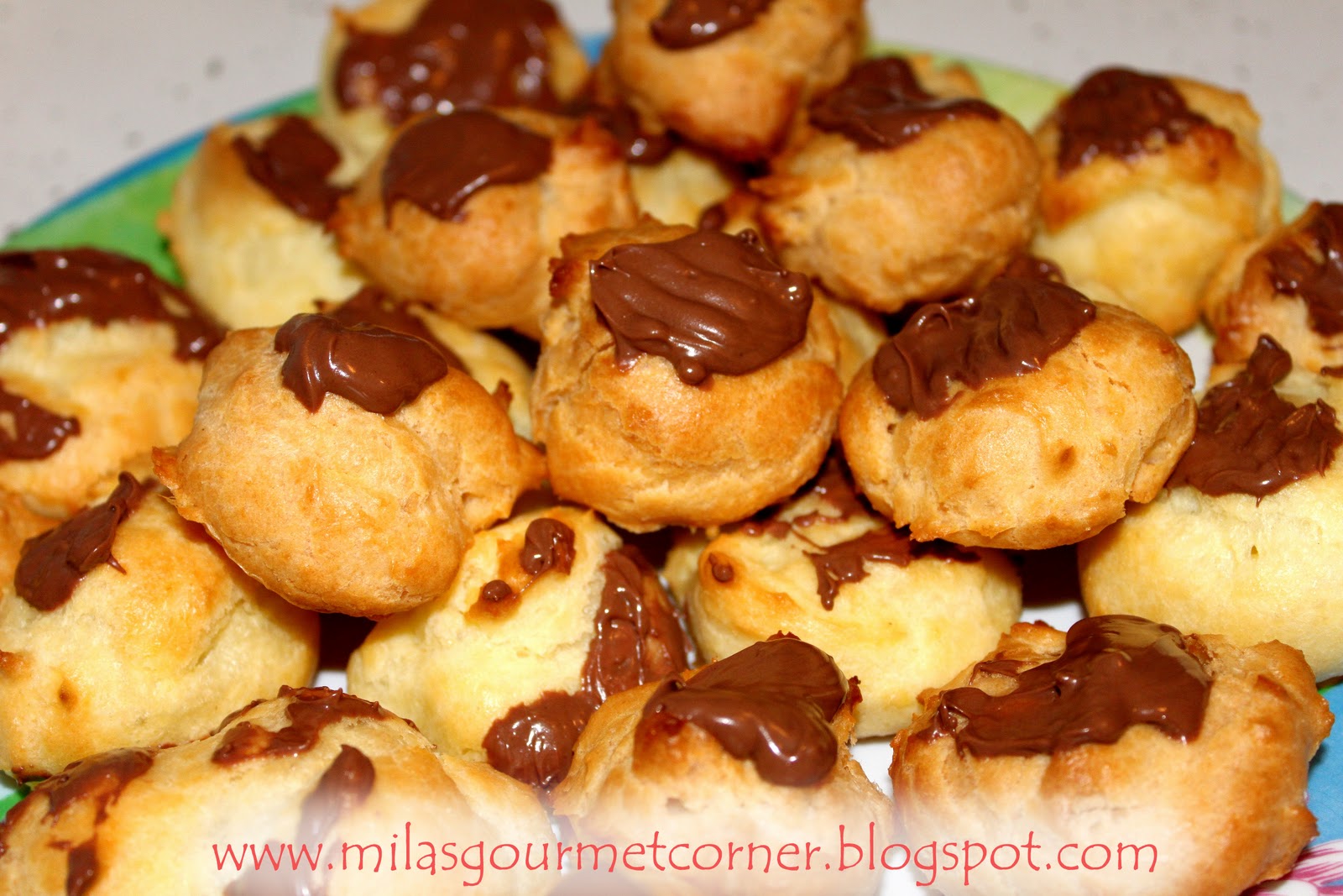 Mila's gourmet corner: Custard mini-cakes recipe (рецепт заварных пирожных)