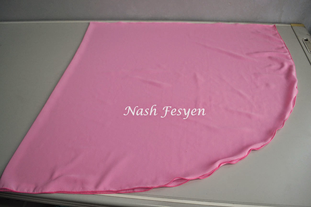Nash Fesyen: Shawl Half Moon Jahitan Baby Seam