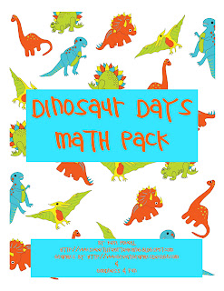 Sweet Life of Teaching: Dinosaur Math Theme Pack