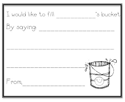 Sweet and Simple Things: Have you Filled a Bucket Today?