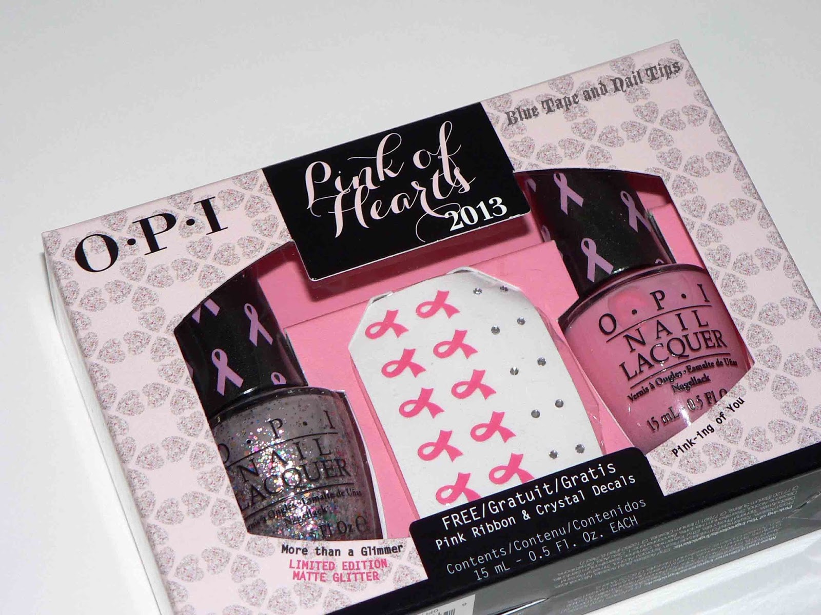 Blue Tape and Nail Tips: OPI Pink of Hearts 2013 Swatches and Review