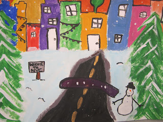 Think Create Art: Wonderful Winter Landscapes- 5th Grade