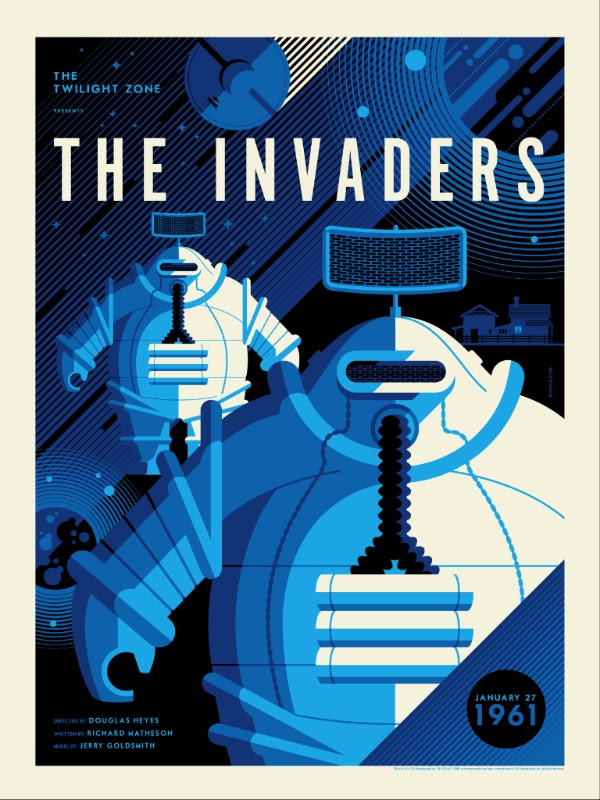 INSIDE THE ROCK POSTER FRAME BLOG: Tom Whalen The Invaders Twilight ...
