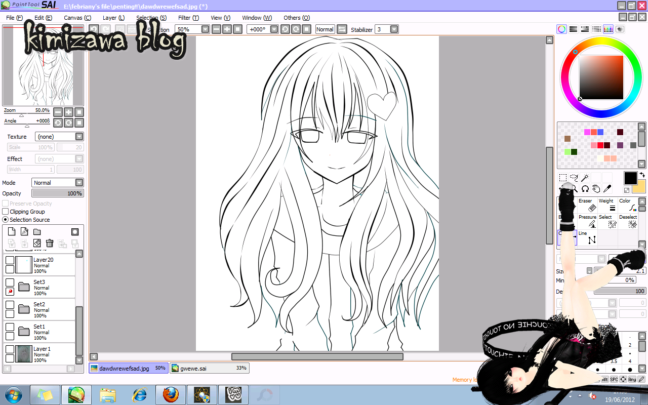 KimizawA blog: TUTORIAL SAI : LINE ART
