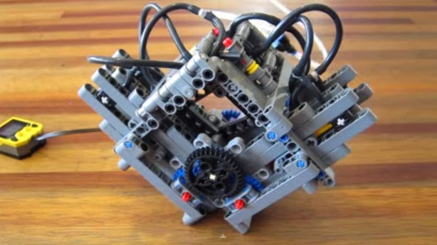 รีวิวเครื่องยนต์ Lego Pneumatic Engine - switchless V4 short-stroke ...