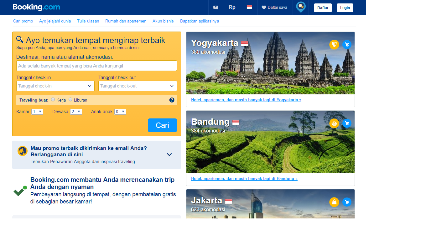 Ini Dia Situs-SItus Booking Hotel Online Andalan Traveler