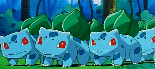 AKI GIFS: Gifs animados Bulbasaur (Pokémon)